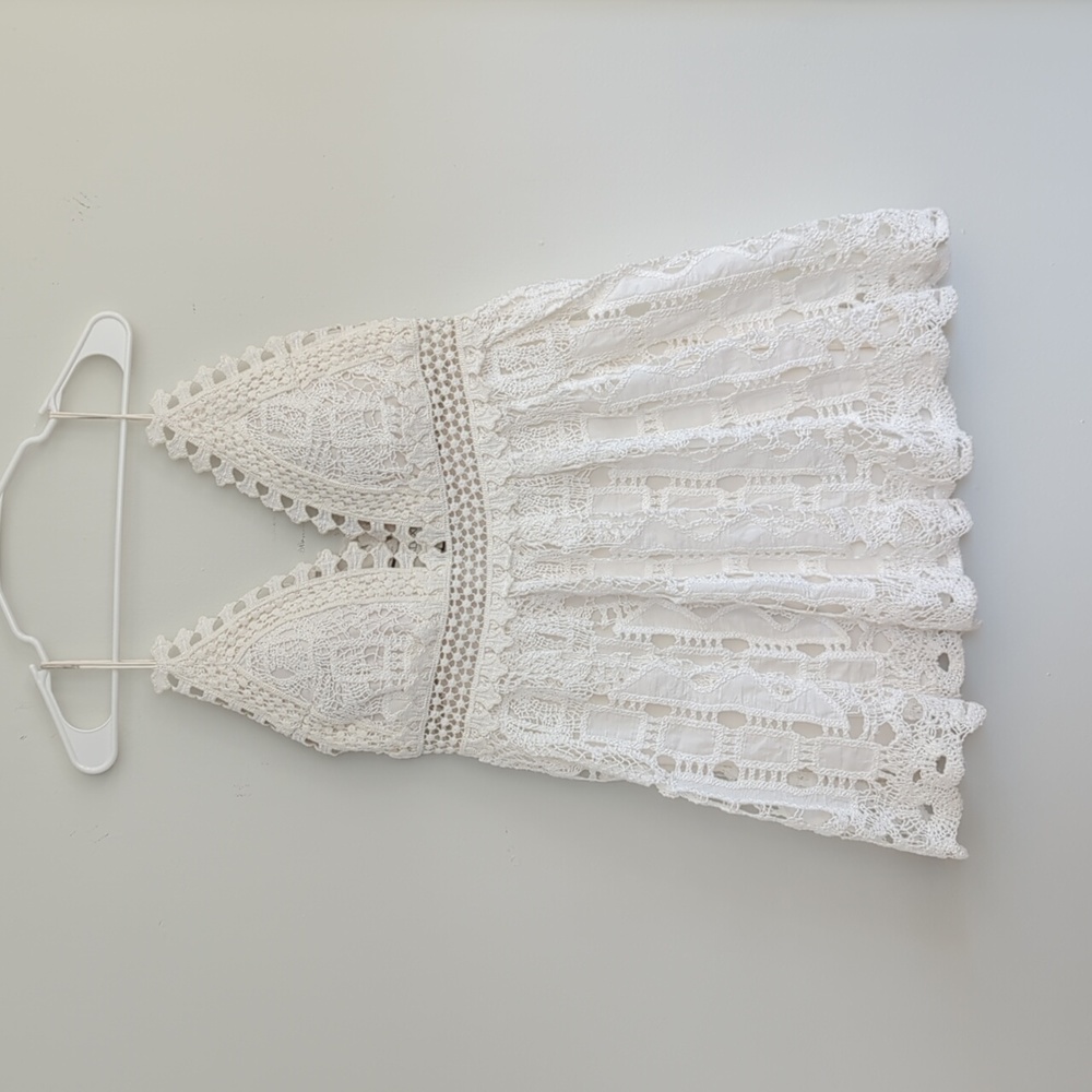 Alexis White Crochet Sundress - Gem